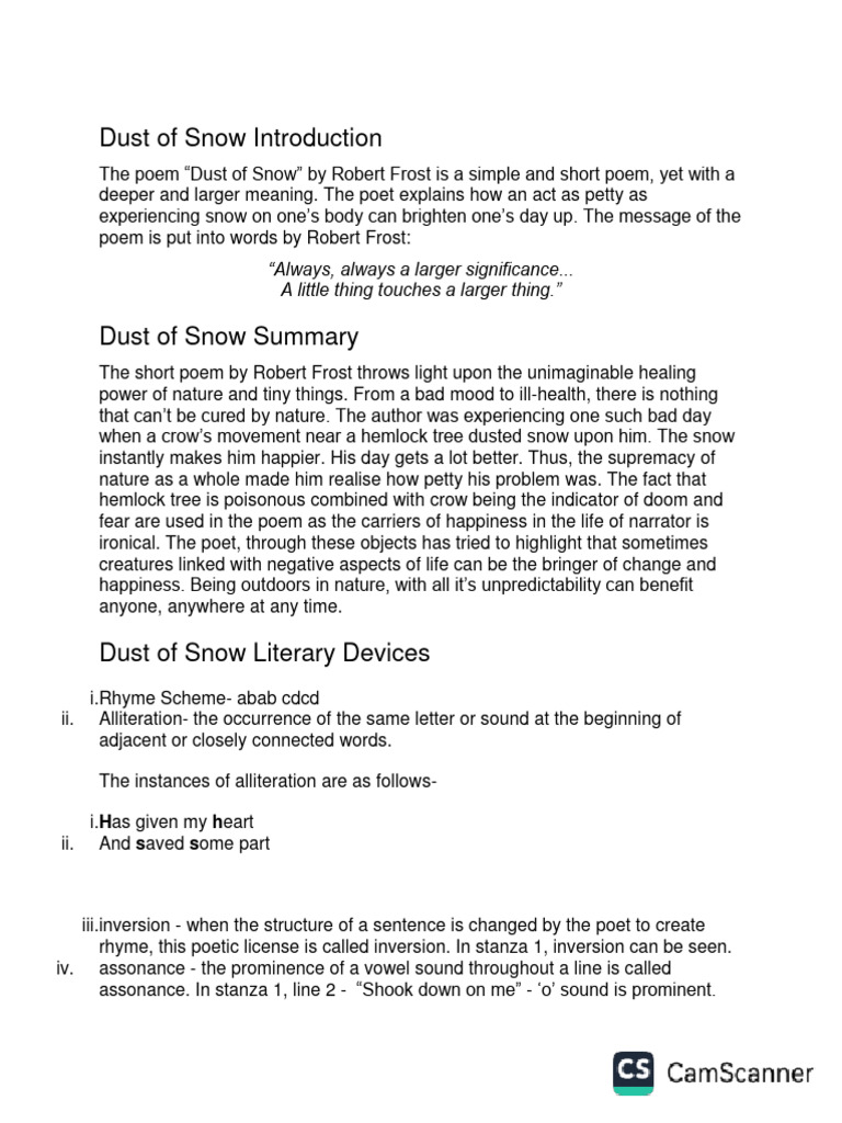 Poem - Summaries & Poetic Devices | PDF