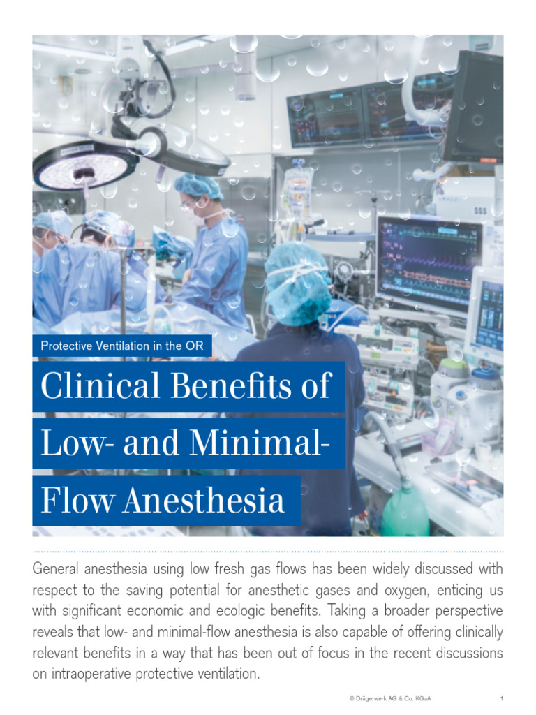 Clinical Advantages of Minimal Flow Anesthesia | PDF | Anesthesia ...