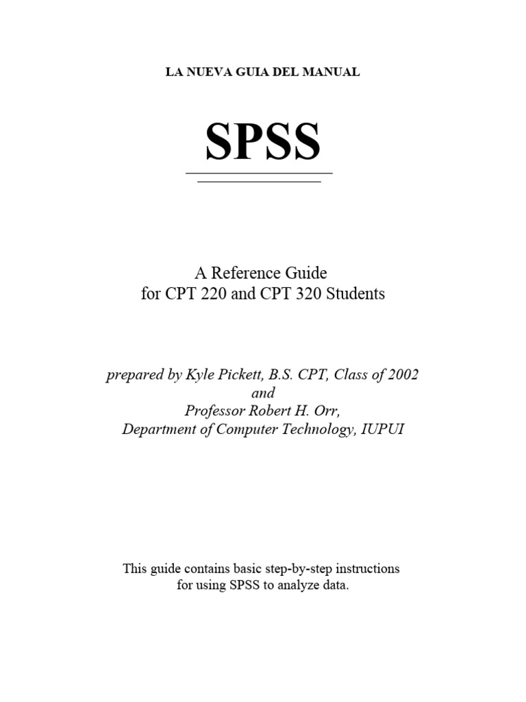 Spss Manual | PDF | Errors And Residuals | Normal Distribution