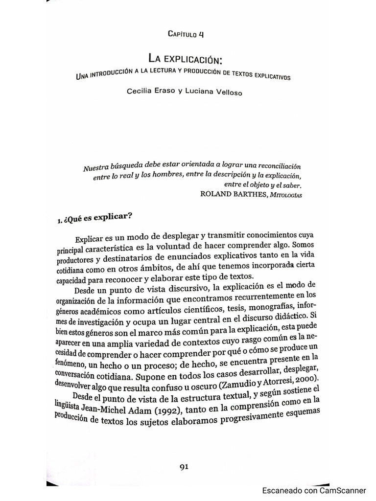 La Explicacion | PDF