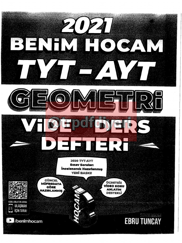 2021 TYT AYT BENİM HOCAM GEOMETRİ VİDEO SORU BANKASI @trpdfdiyari | PDF
