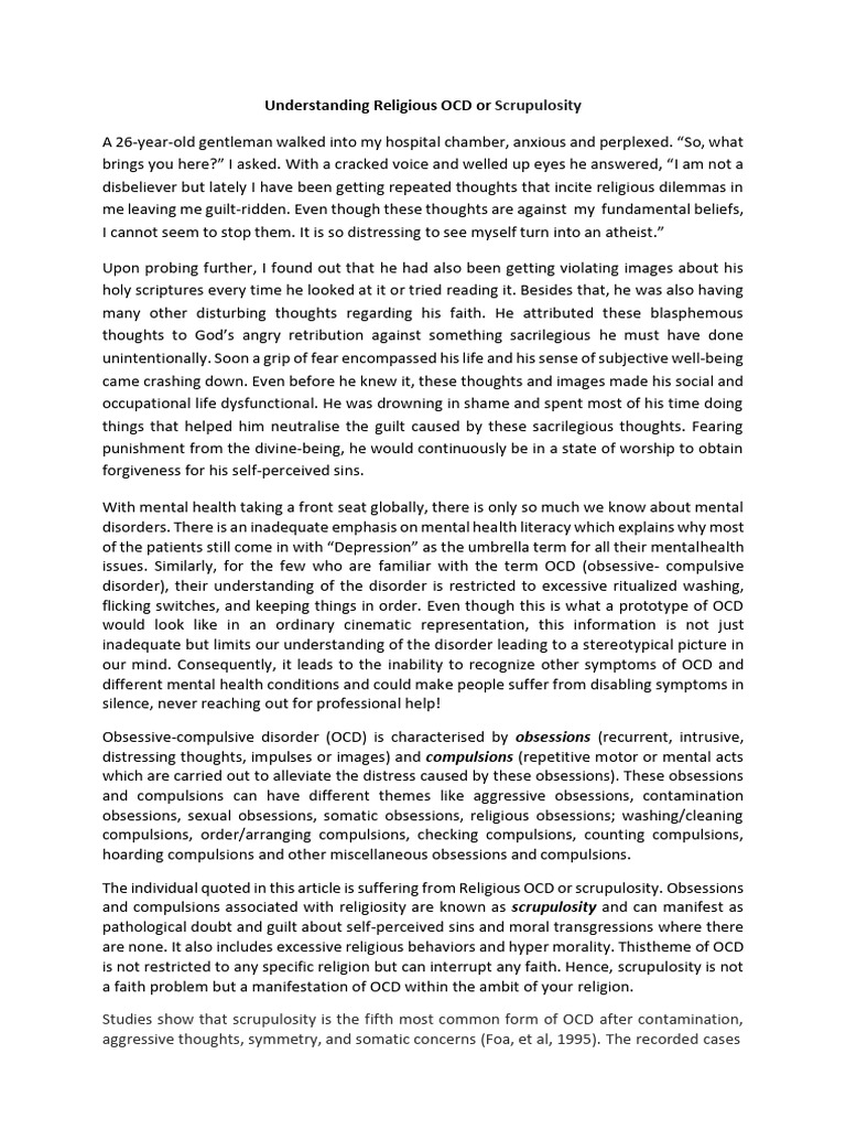 Understanding Religious OCD-21May'23 | PDF