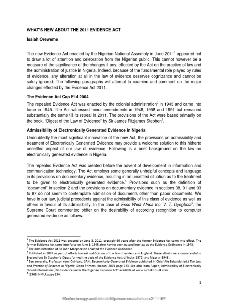 Law of Evidence Explained | PDF | Hearsay | Evidence (Law)