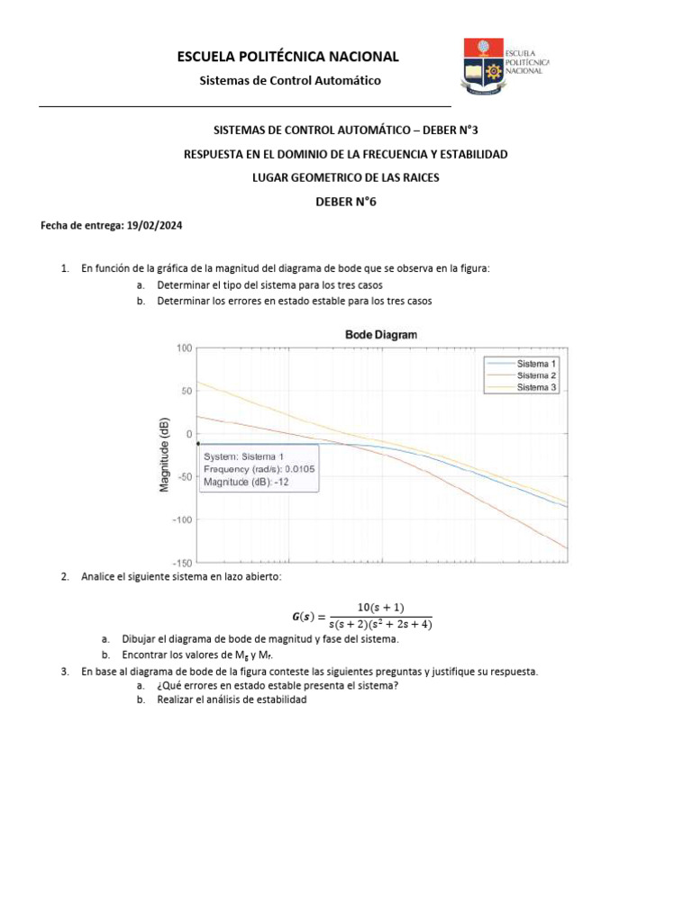 D4 SCA Bode LGR ESTABILIDAD 23B | PDF | Sistema de control | Ingenieria Eléctrica