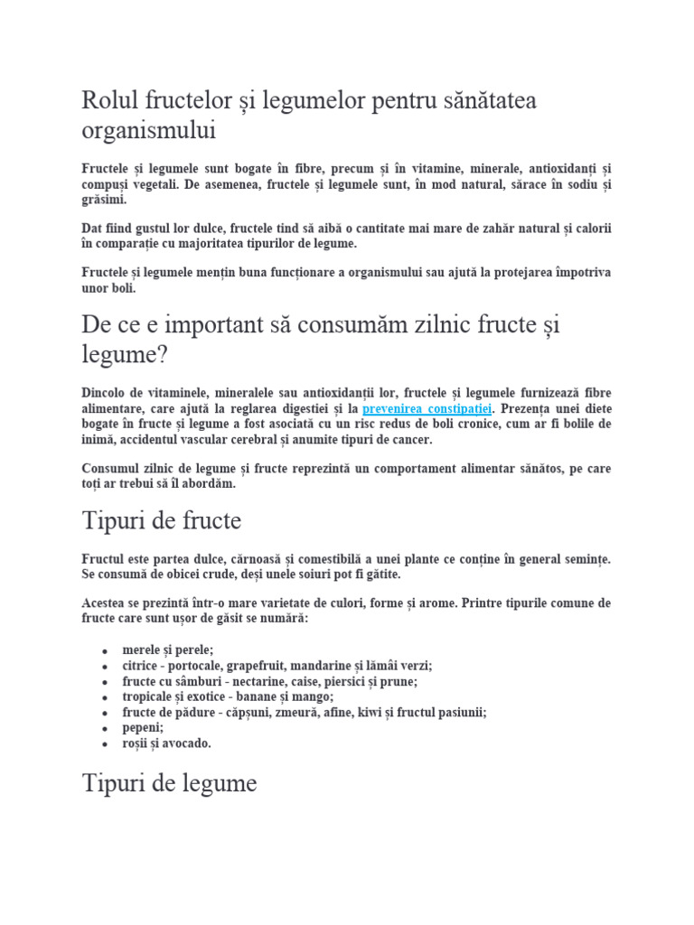 Despre Legume | PDF