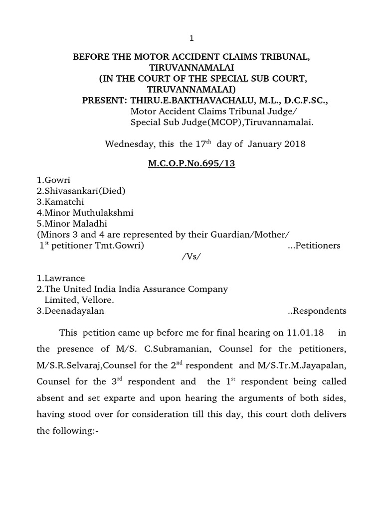 Mcop Order | PDF | Insurance | Interest