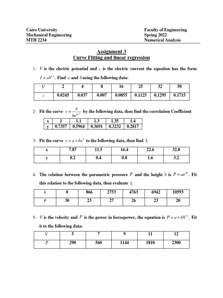 3- Curve Fitting - ٠٦٥٣٣٠ | PDF