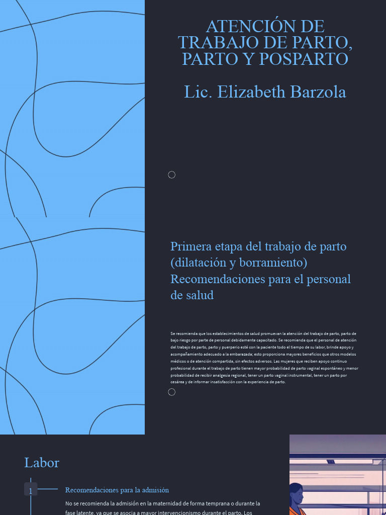 Primera Etapa Del Trabajo de Parto Dilatacion y Borramiento ...