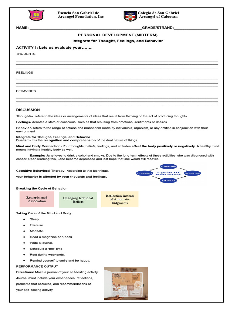 PD Midterm Module | PDF | Adolescence | Feeling