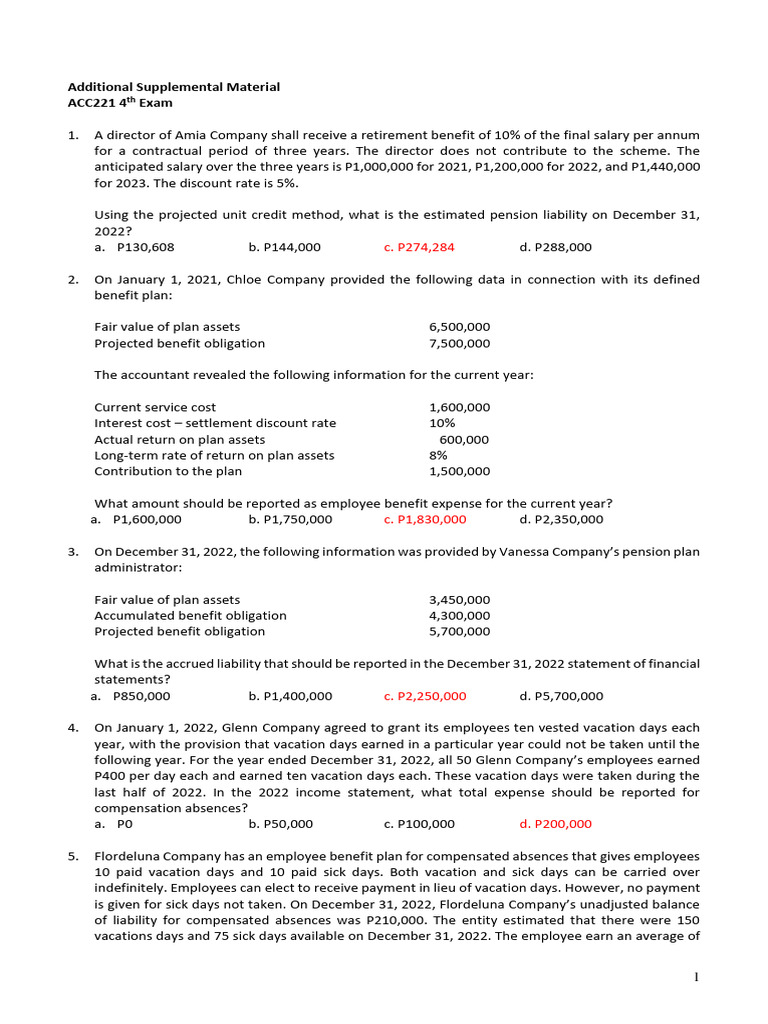 SM09 4thExamReview-2 054657 | PDF | Dividend | Preferred Stock