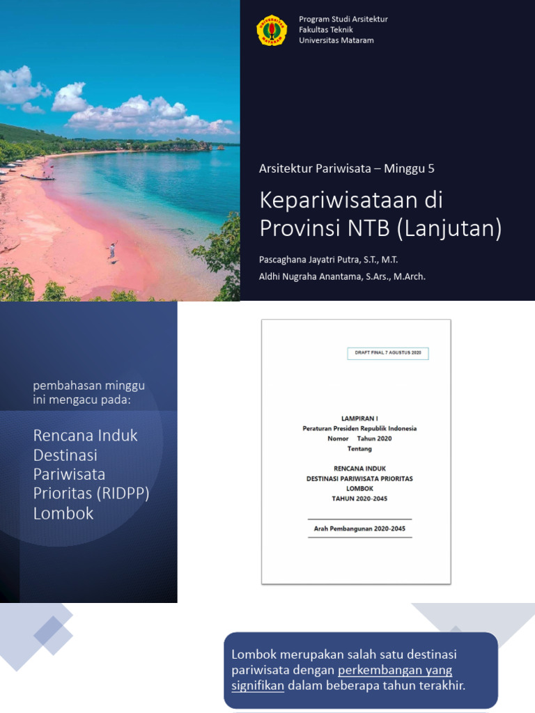 W5 Kepariwisataan Di NTB (Lanjutan) | PDF