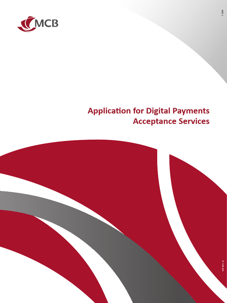 No POS MCB Application - For - Digital - Payments - Acceptance ...