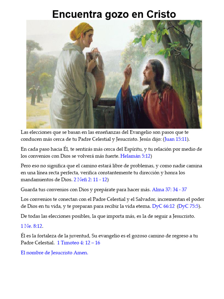 Gozo en Cristo: El Camino a Dios | PDF