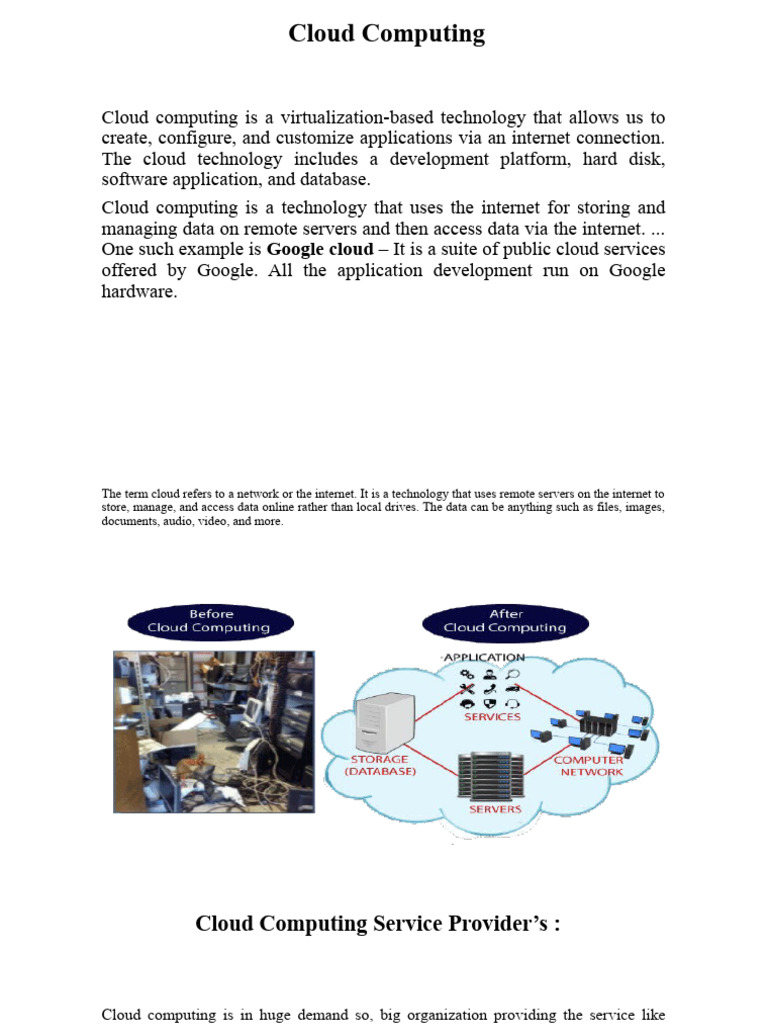 Cloud Computing1 | PDF