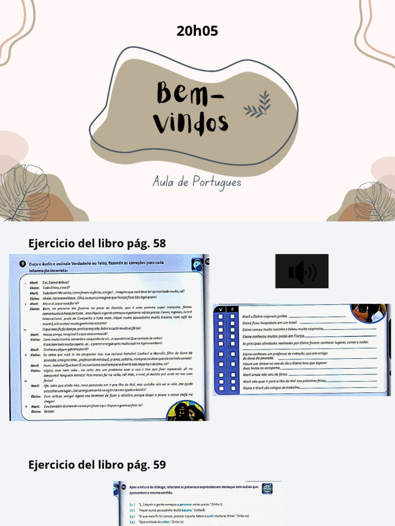 Cópia de Aula7 | PDF | Verbo | Tipología Lingüística