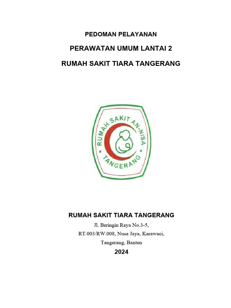Panduan Pelayanan Rawat Inap RS Tiara | PDF