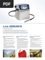 linx-8920-datasheet | PDF | Printer (Computing) | Usb