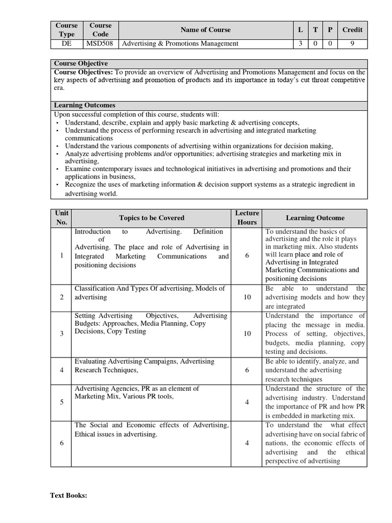 Lecture Plan | PDF Lecture Plan | PDF