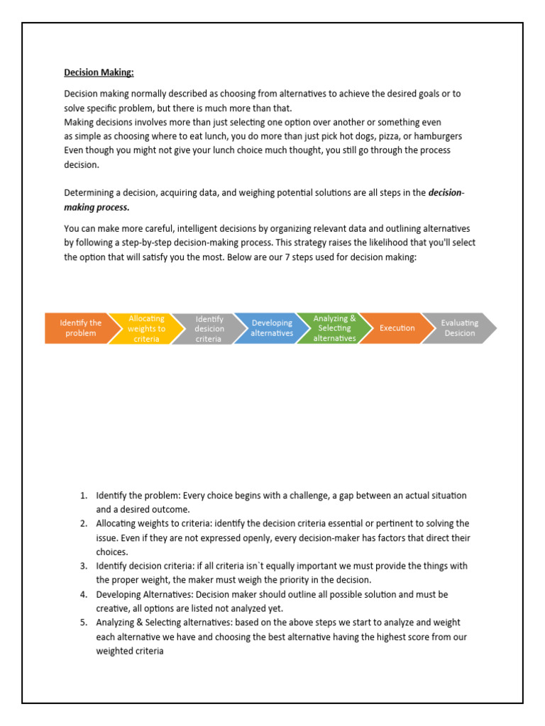 Desicion Making - Assignment | PDF | Decision Making | Machine Learning