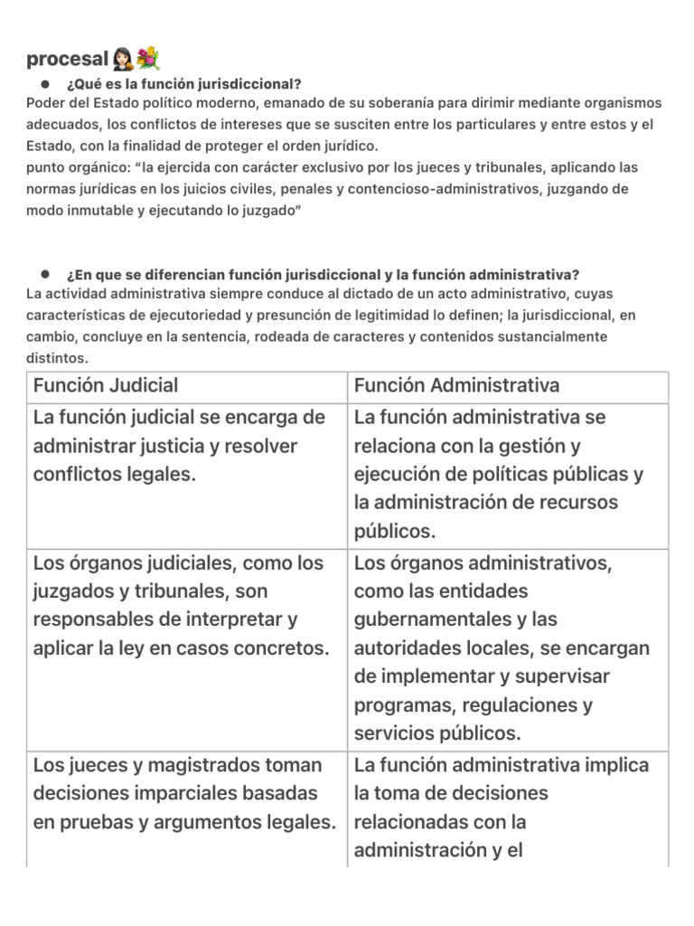 Función Jurisdiccional vs Administrativa | PDF