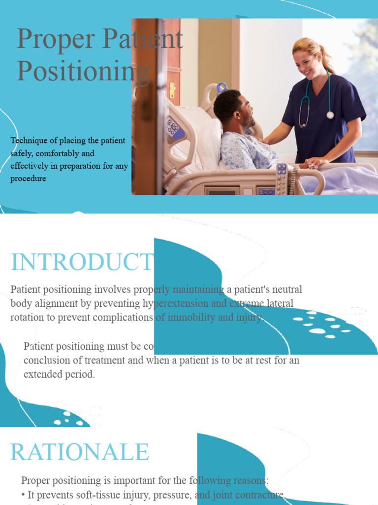 Proper Patient Positioning | PDF | Anatomical Terms Of Motion | Limbs ...