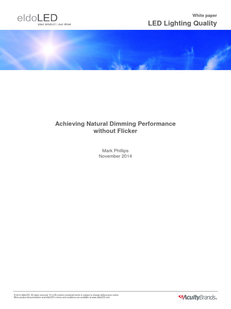 White Paper - LED Lighting Quality | PDF | Light Emitting Diode | Lighting