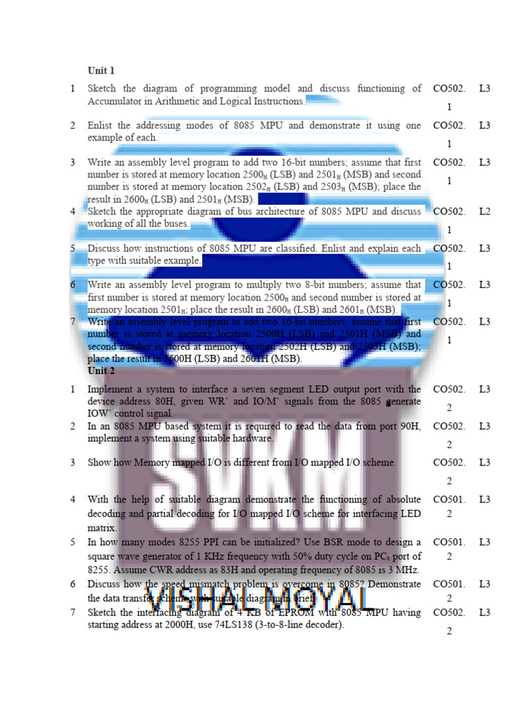 Unit 2 | PDF | Microcontroller | Computing