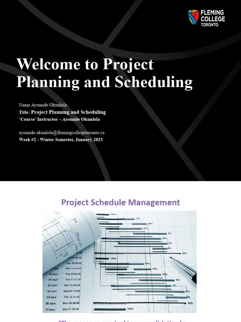 Week 3 - Project Schedule Management - AO | PDF | Project Management ...
