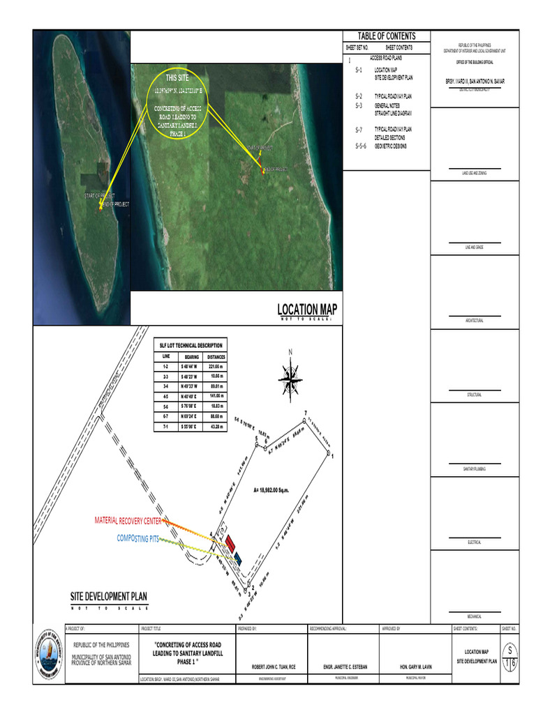 1 V.O. Sanitary Landfill Projects Access Road Projects-Access Road | PDF | Economy And The ...