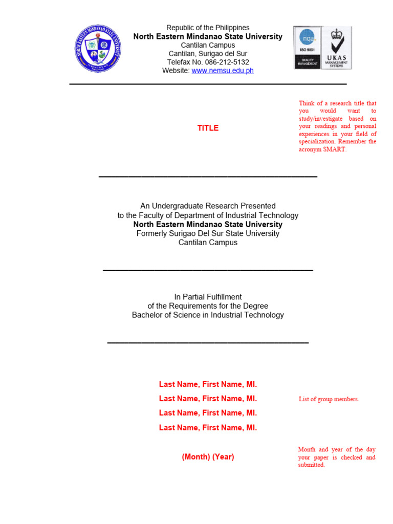 Research Format Copy and Edit | PDF