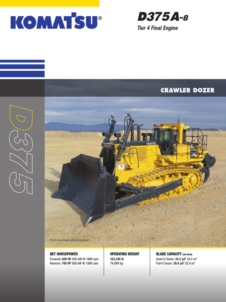 Dozer D375A 8 Brochure English EN-D375A-8BR01-0722-V12 | PDF | Manual ...