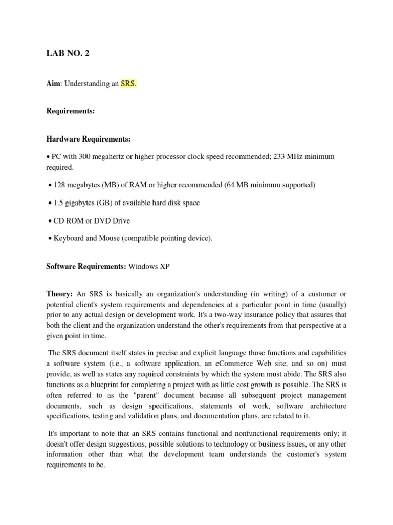 1.SE Lab Format 2SRS | PDF | Automated Teller Machine | Personal Identification Number