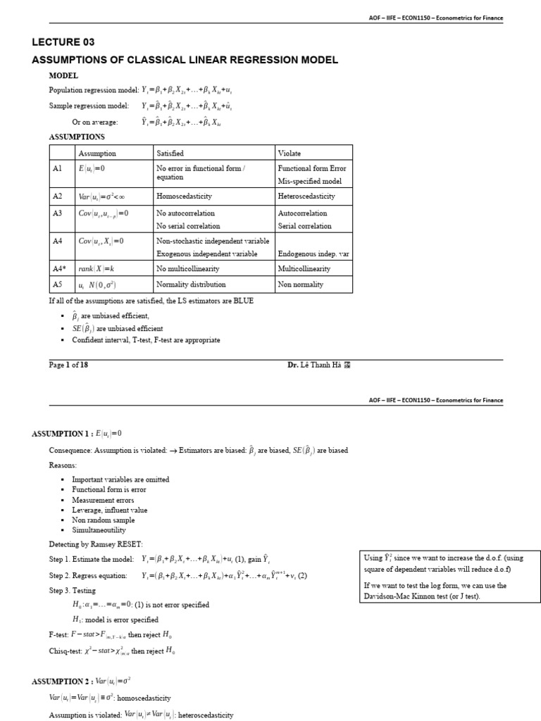 ECON1150 Lec 03 | PDF