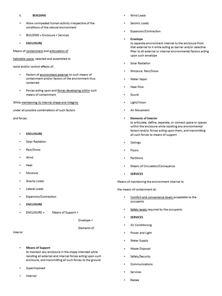 Building Technology 1 Reviewer | Download Free PDF | Concrete | Deep ...