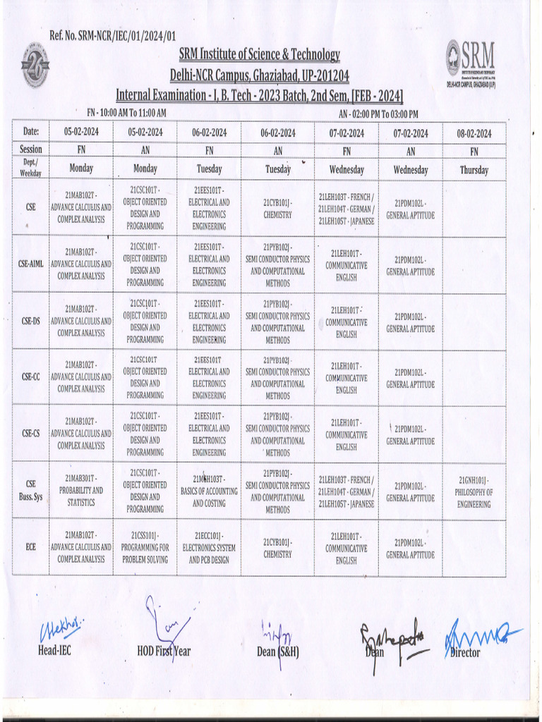 B.Tech - 1st Year-2nd Sem | PDF