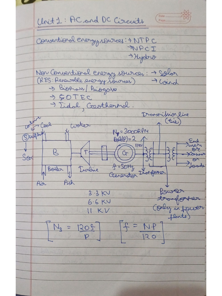 EEE Unit 1 Notes (Steve Thomas CSE Core A) | PDF