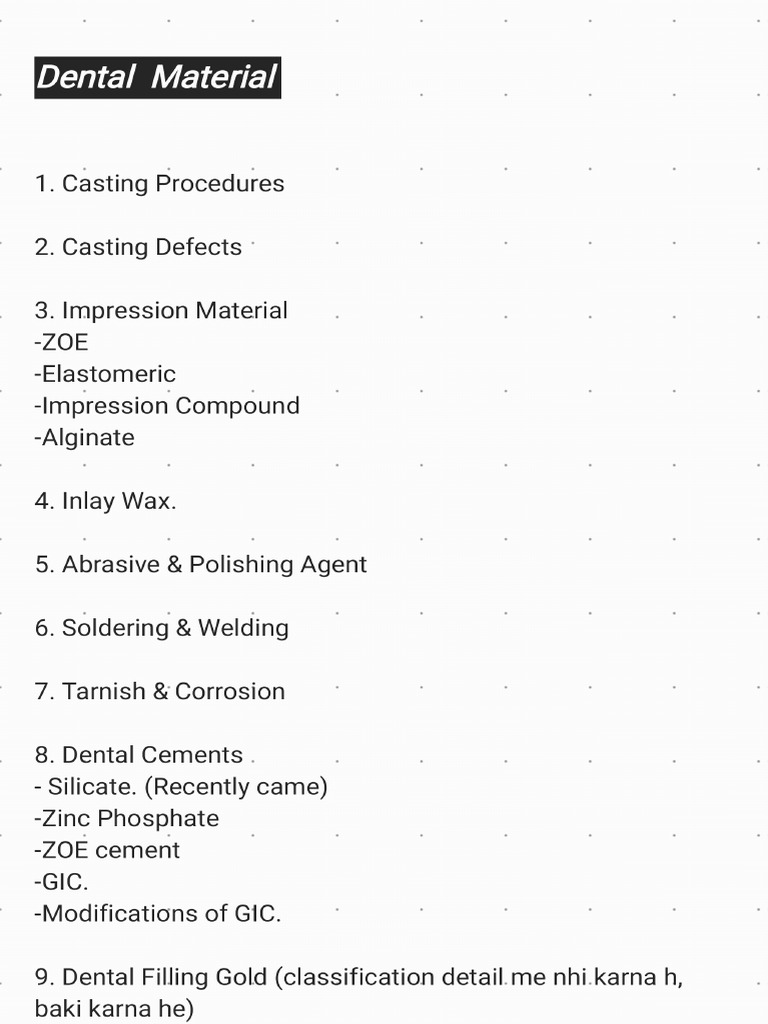 Dental Material | PDF