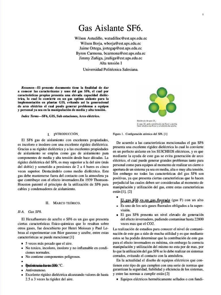 PDF Gas sf6 PDF - Compress | PDF | Subestacion electrica | Transformador