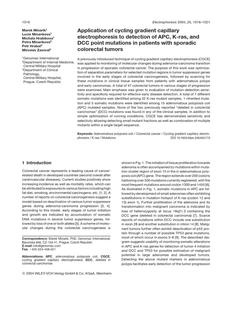 02 CGCE Colomuts Published | PDF | Colorectal Cancer | Mutation