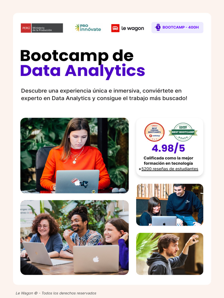 Data Analytics Syllabus - Le Wagon - ES - Peru | PDF | Inteligencia de negocios | Marketing