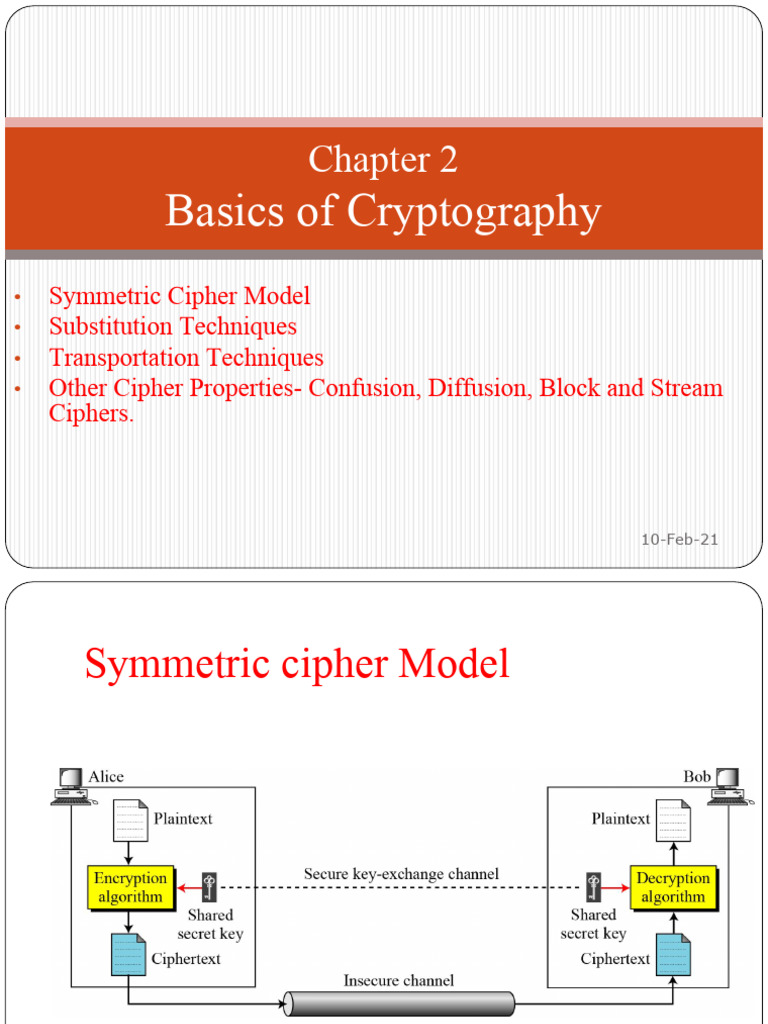 CH 02 Basics of Cryptography | Download Free PDF | Cipher | Computer Security