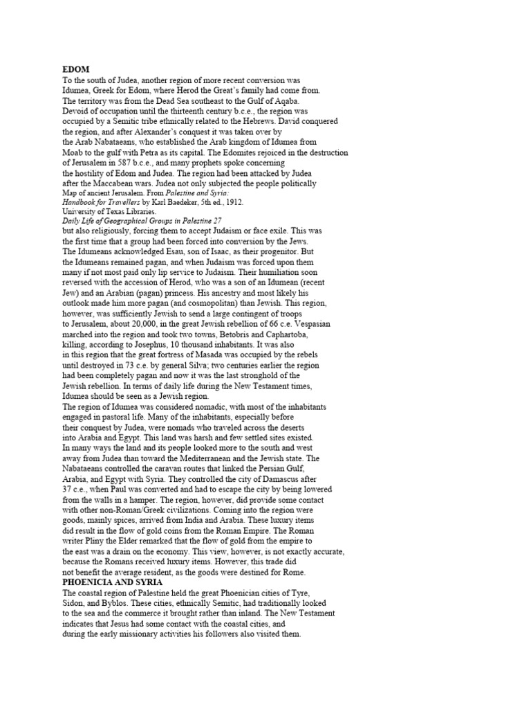 Map of Ancient Jerusalem. From Palestine and Syria: University of Texas ...