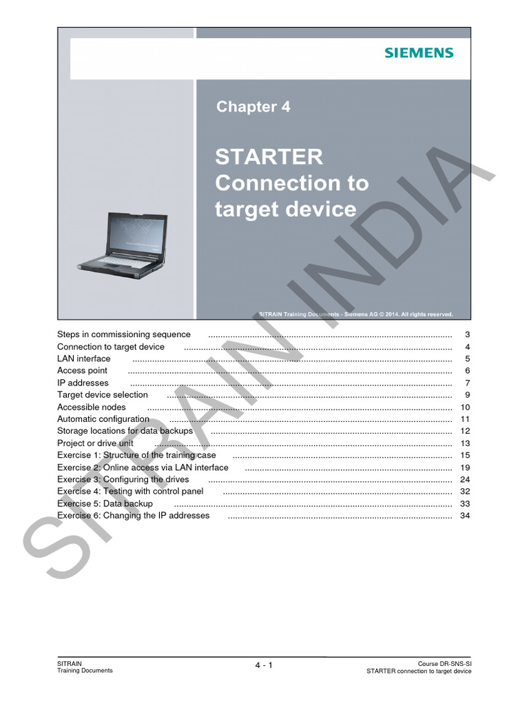 04 - STARTER Connection To Target Device - en | PDF | Computer Network | Ip Address