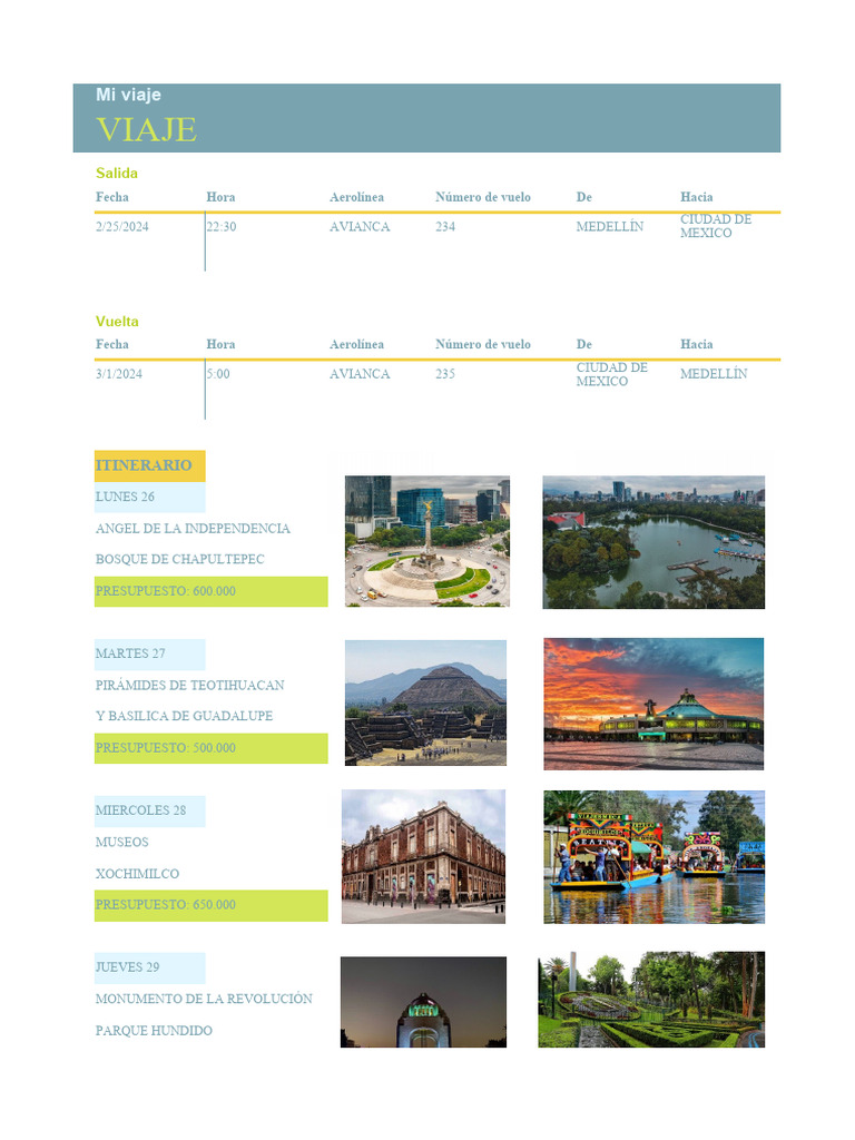 Viaje A México Pdf