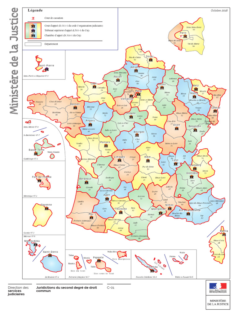 Carte de France Judiciaire | PDF