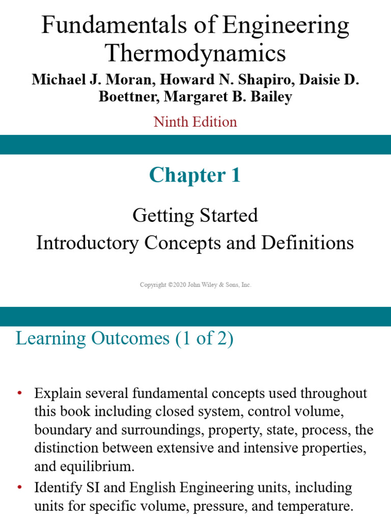 Thermo 1 Lecture 1 | PDF | Temperature | Thermodynamic Equilibrium