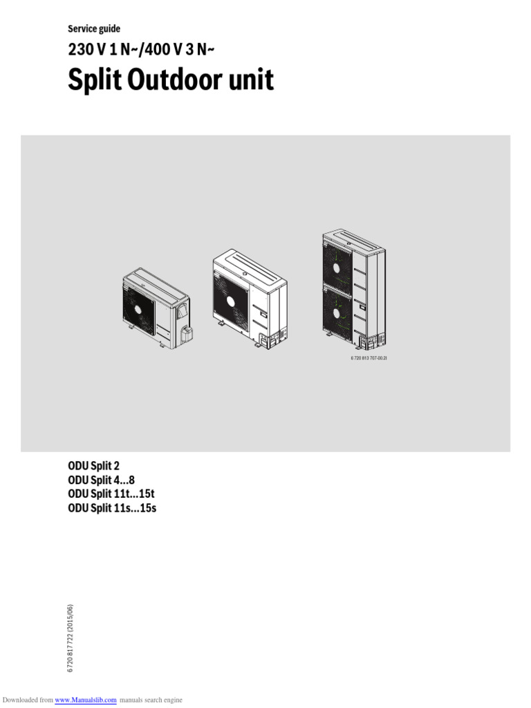 Split Outdoor Unit Error Handling Guide | PDF | Power Inverter ...