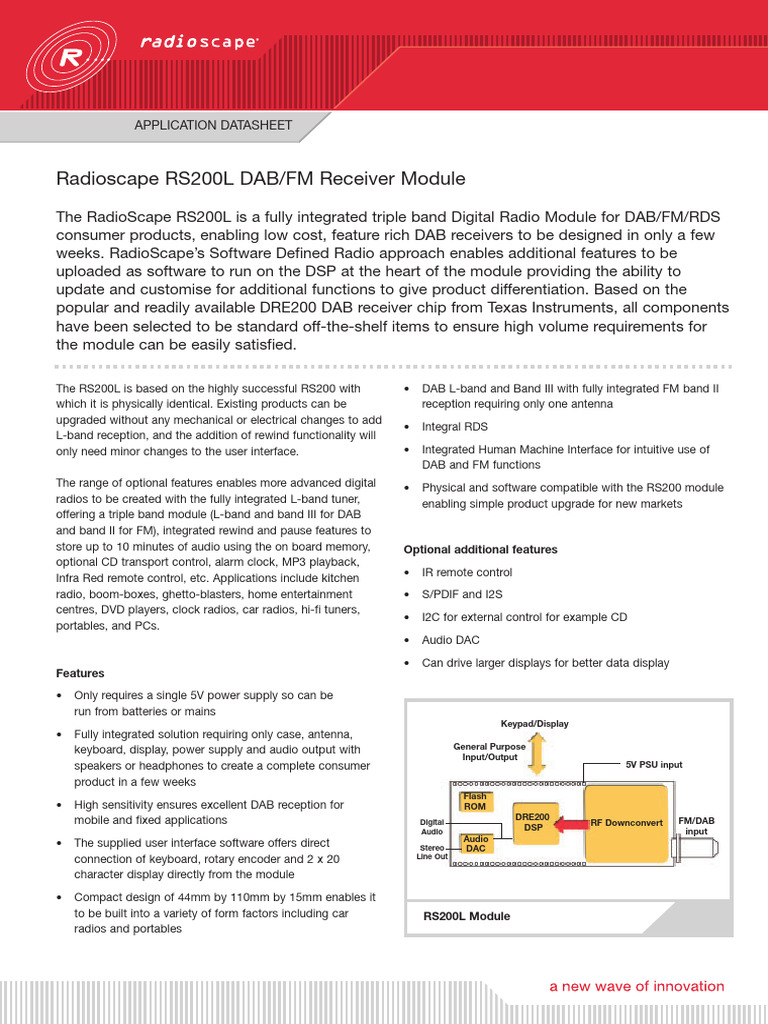 RSRed DS RS200L Mod v5 | PDF | Power Supply | Digital To Analog Converter
