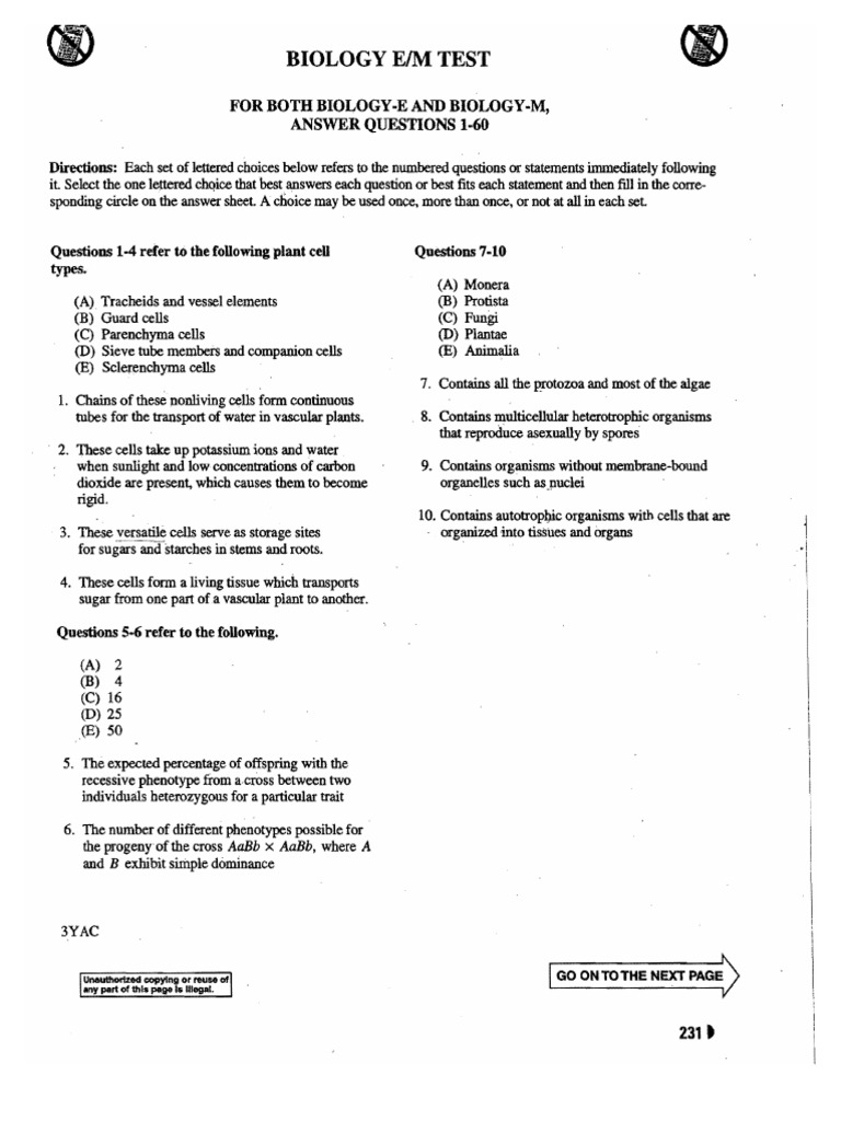 Dubai Biology 1 | PDF