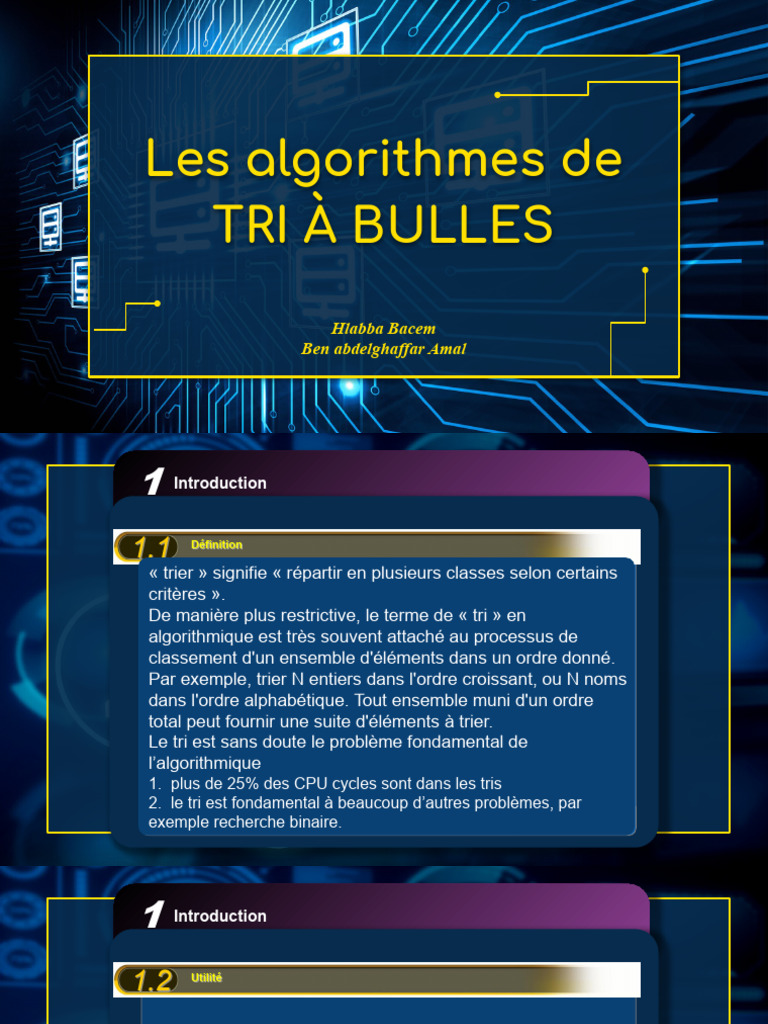 Algorithme de Tri à Bulles | PDF | Mathématiques appliqués ...